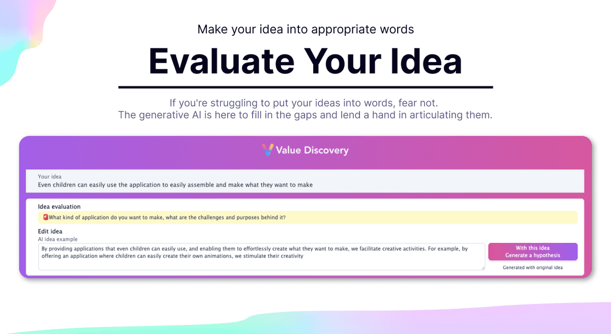 How Value Canvas looks like